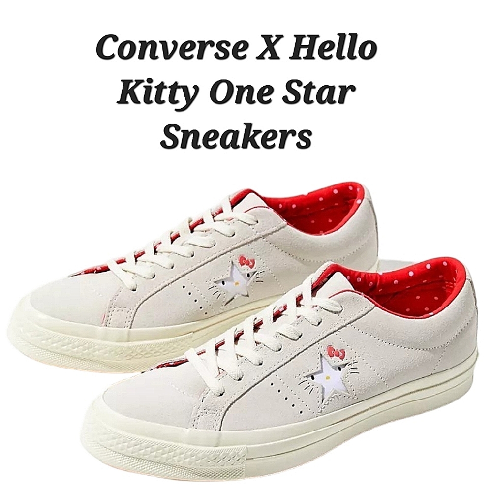 Converse X Hello Kitty One Star Sneaker Light Grey Su… - Gem